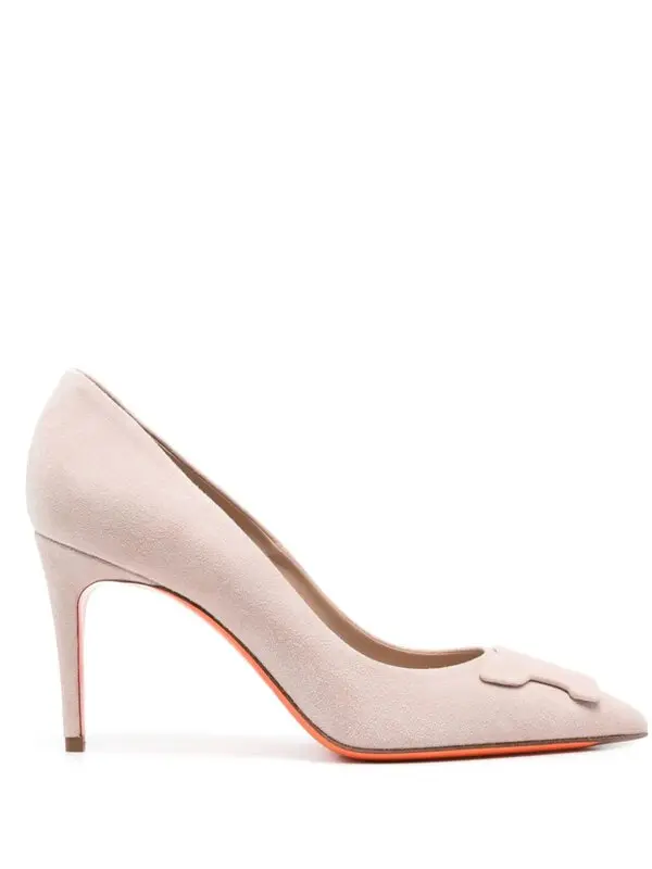 Santoni 85mm Sibille Pumps - Neutrals