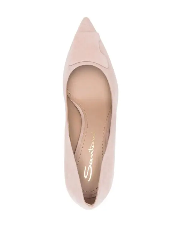 Santoni 85mm Sibille Pumps - Neutrals