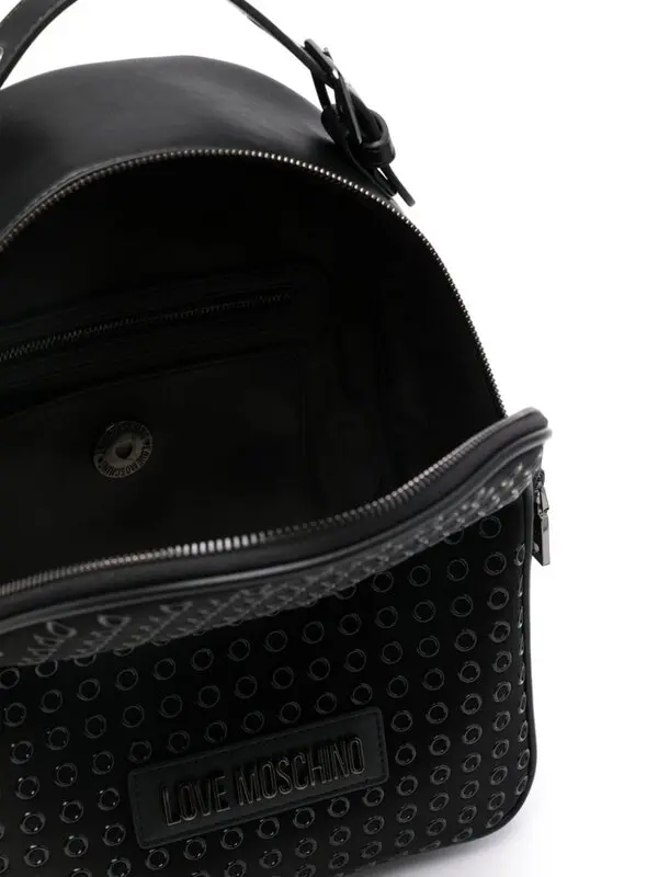 Moschino Embossed Backpack - Black | Editorialist display picture 1