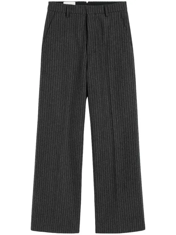 AMI Paris Pinstripe Tailored Trousers - Grey