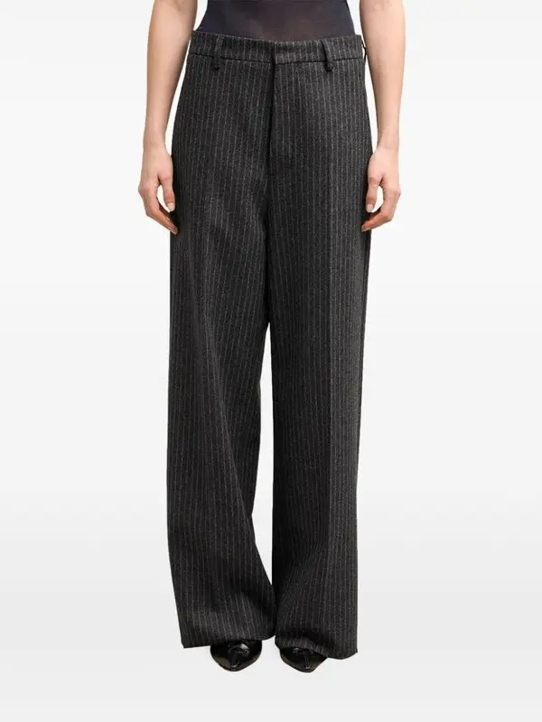 AMI Paris Pinstripe Tailored Trousers - Grey