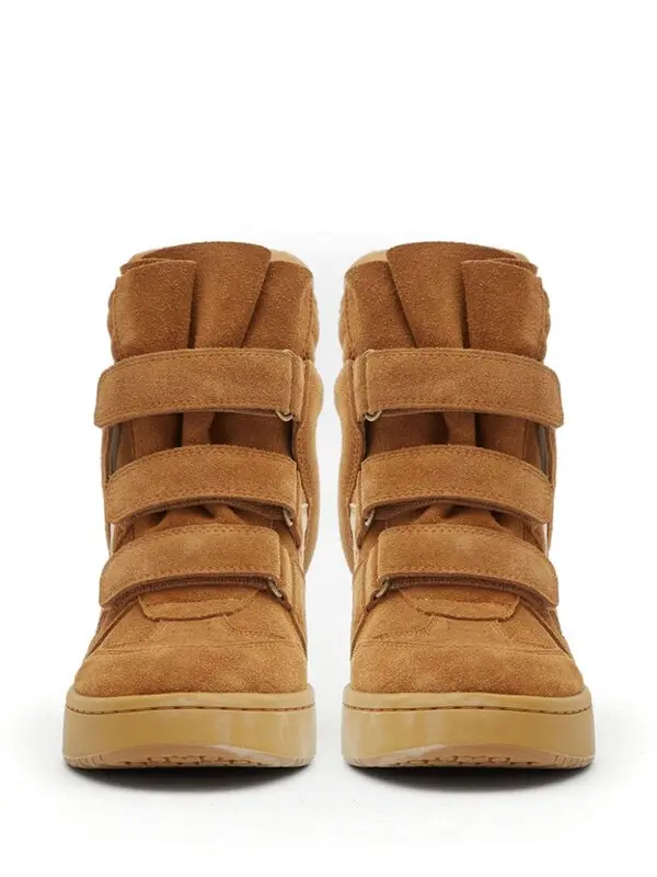 Isabel Marant Étoile High Top Wedge Sneakers - Brown