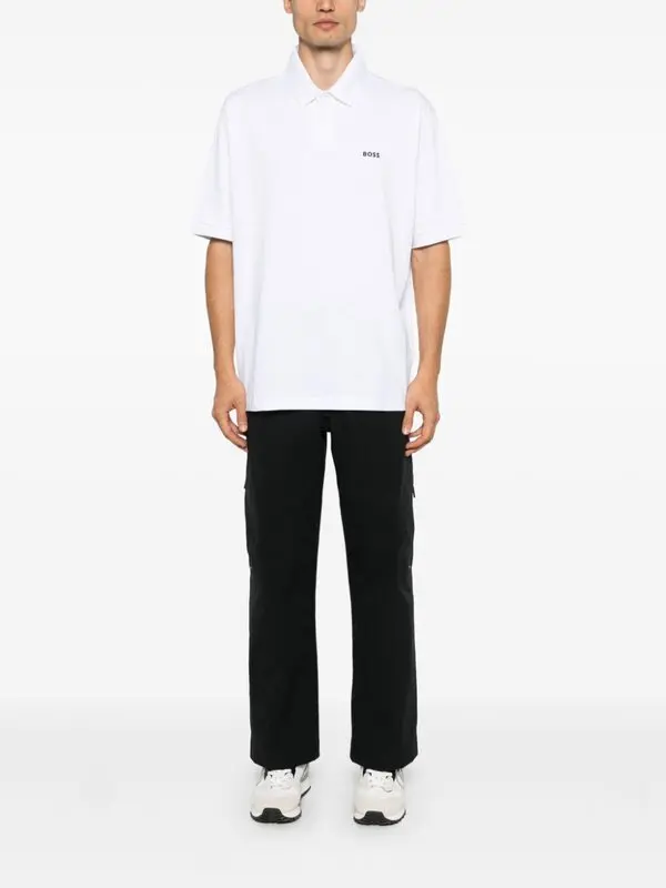BOSS Rubberised-logo Polo Shirt
