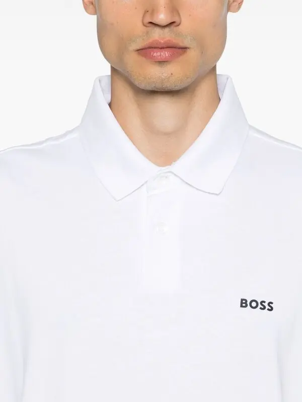 BOSS Rubberised-logo Polo Shirt