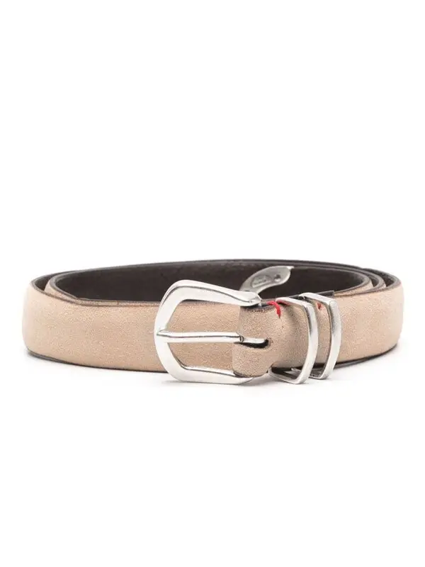 Eleventy Suede Belt - Neutrals