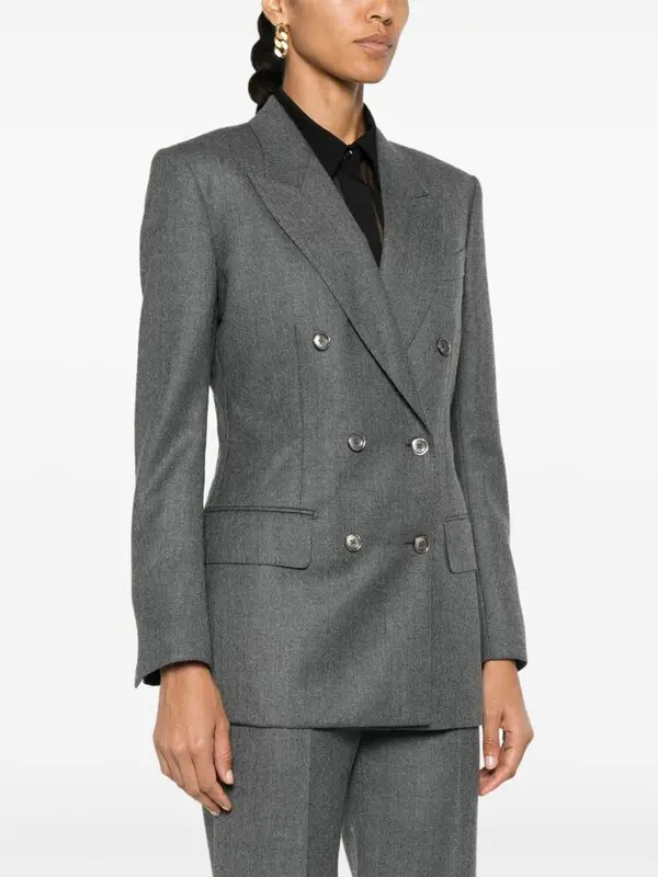 TOM FORD Mélange Double-breasted Blazer