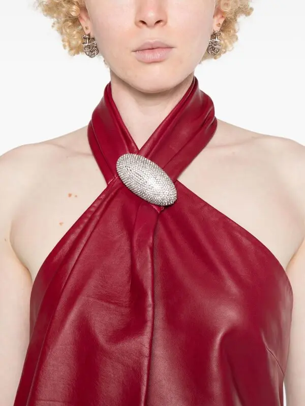 Giuseppe Di Morabito Pleated Mini Dress In Red - 38% Off | Editorialist