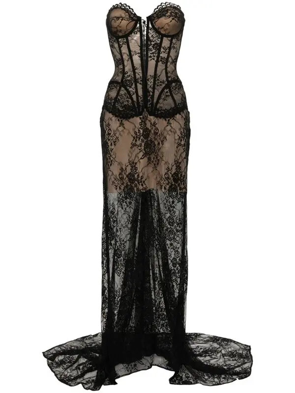Giuseppe Di Morabito Lace-detail Gown