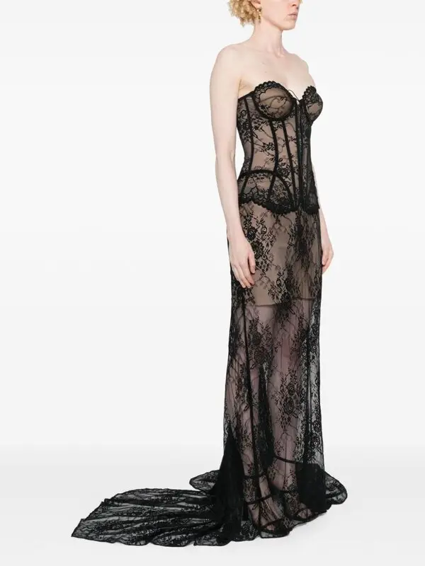 Giuseppe Di Morabito Lace-detail Gown