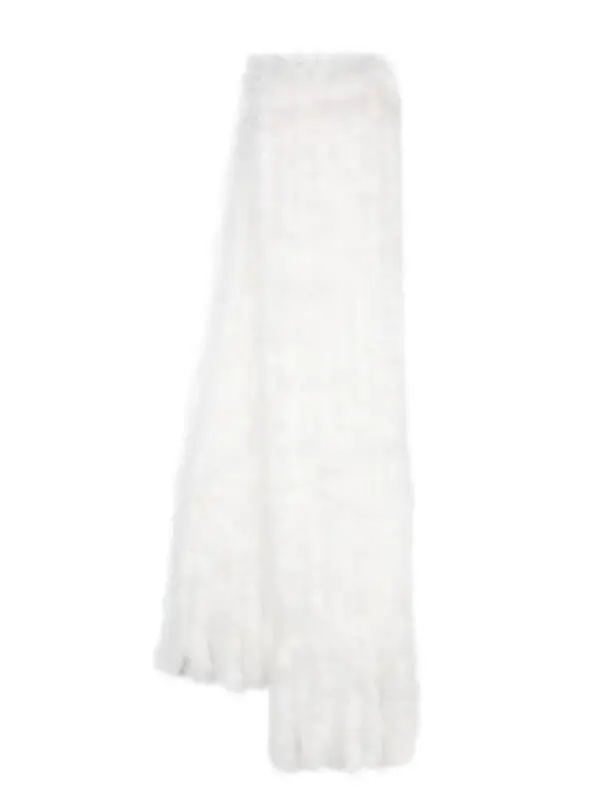 N°21 Turkey-feather Scarf - White