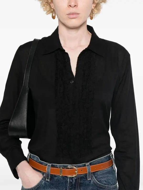 NILI LOTAN Nathael Shirt - Black