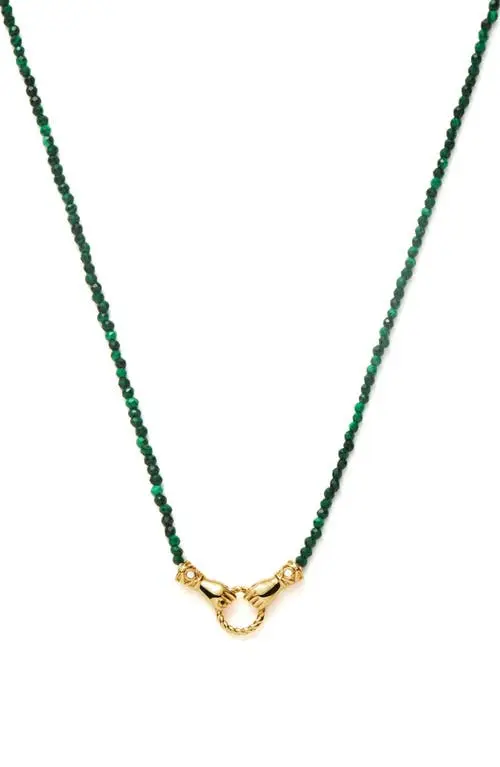 MISSOMA X Harris Reed In Good Hands Beaded Pendant Necklace - Gold