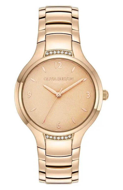OLIVIA BURTON Lea Bracelet Watch - Carnation Gold