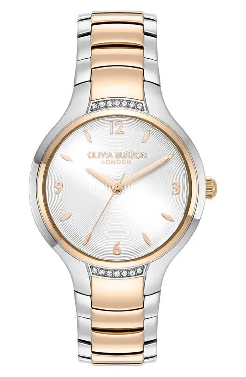 OLIVIA BURTON Lea Bracelet Watch - Silver White