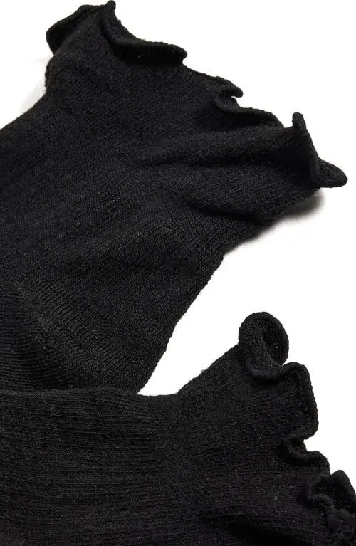 STEMS Everyday Classics Ruffle 3-pack Crew Socks - Black