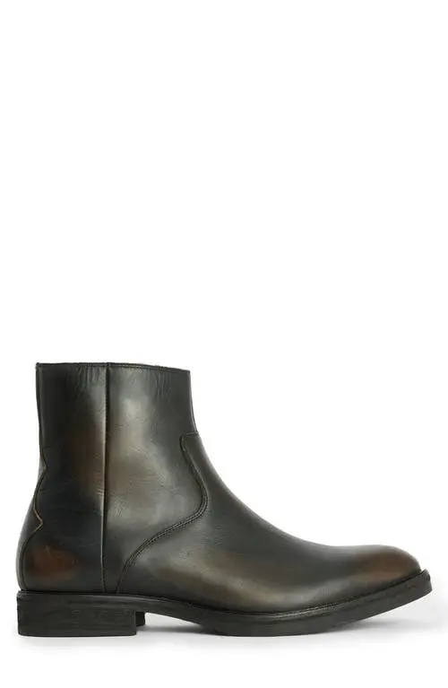 ALLSAINTS Lang Leather Boots - Dark Brown