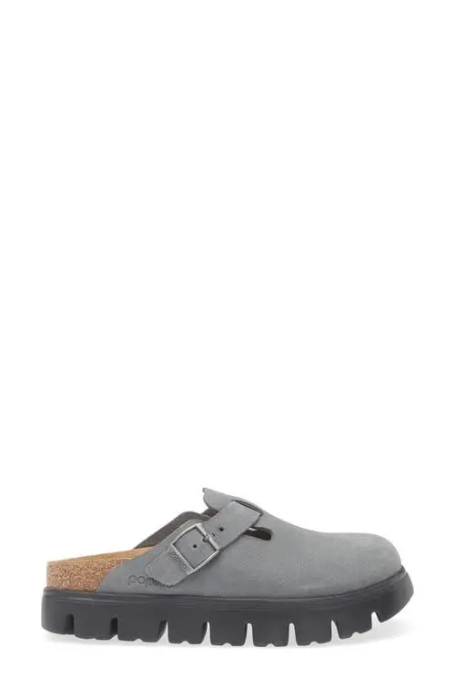 BIRKENSTOCK Papillio Boston Platform Clogs - Grey