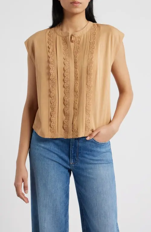 Wit & Wisdom Embellished Button-up Shirt - Golden Sugar