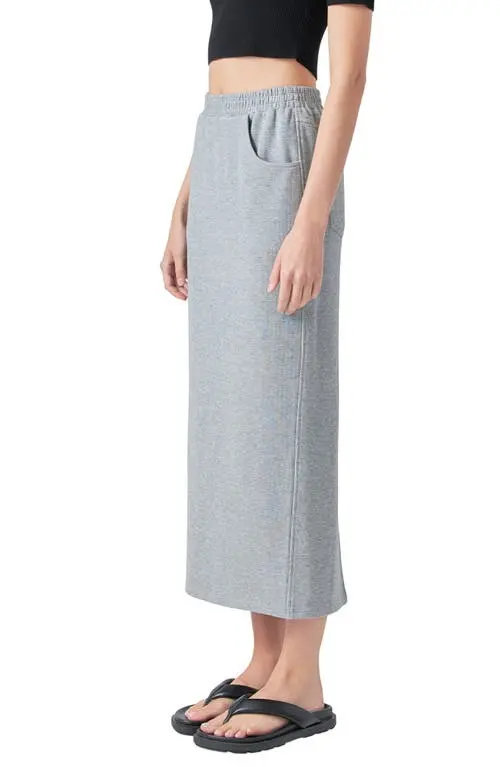 GREY LAB French Terry Maxi Skirt