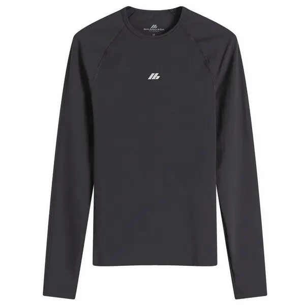 Balenciaga Slim Fit Long Sleeve - Black/reflective