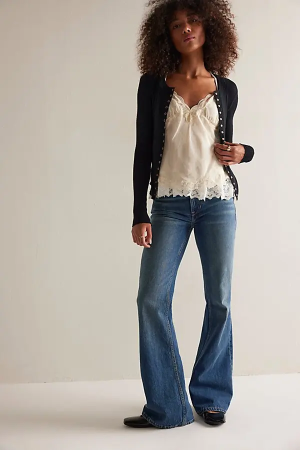 Free People Going Places Cardigan - Black