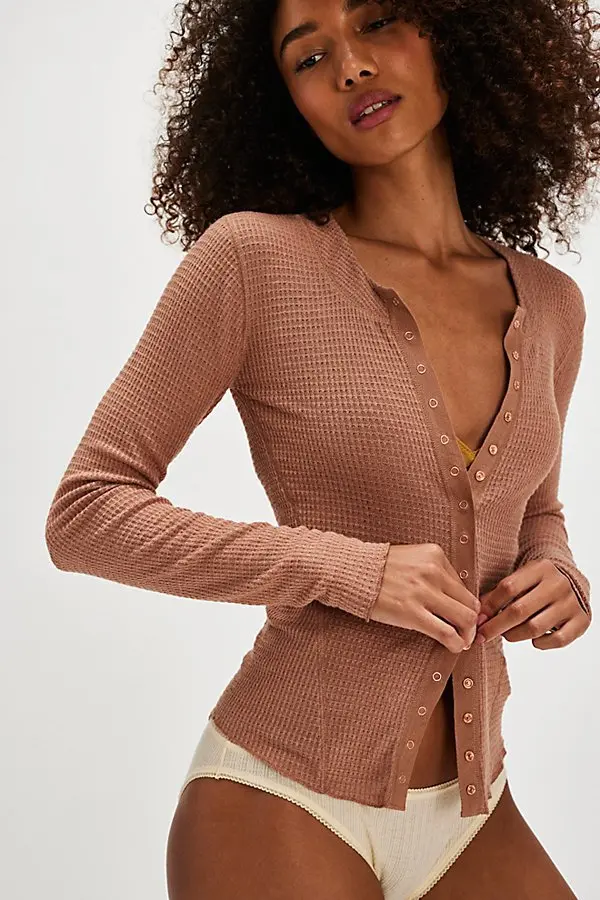 Free People Going Places Cardigan - Café Latte