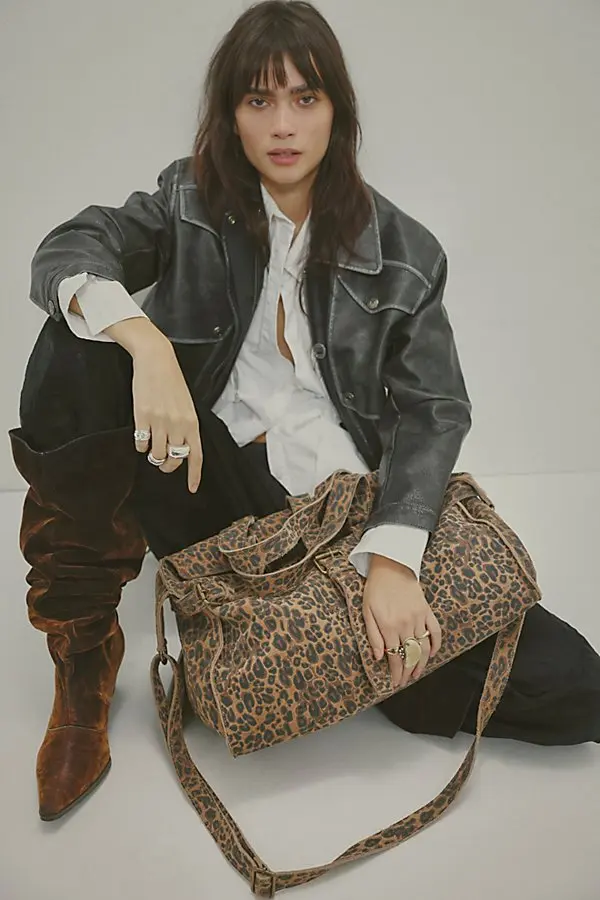 Free People Wild Thing Tote - Leopard