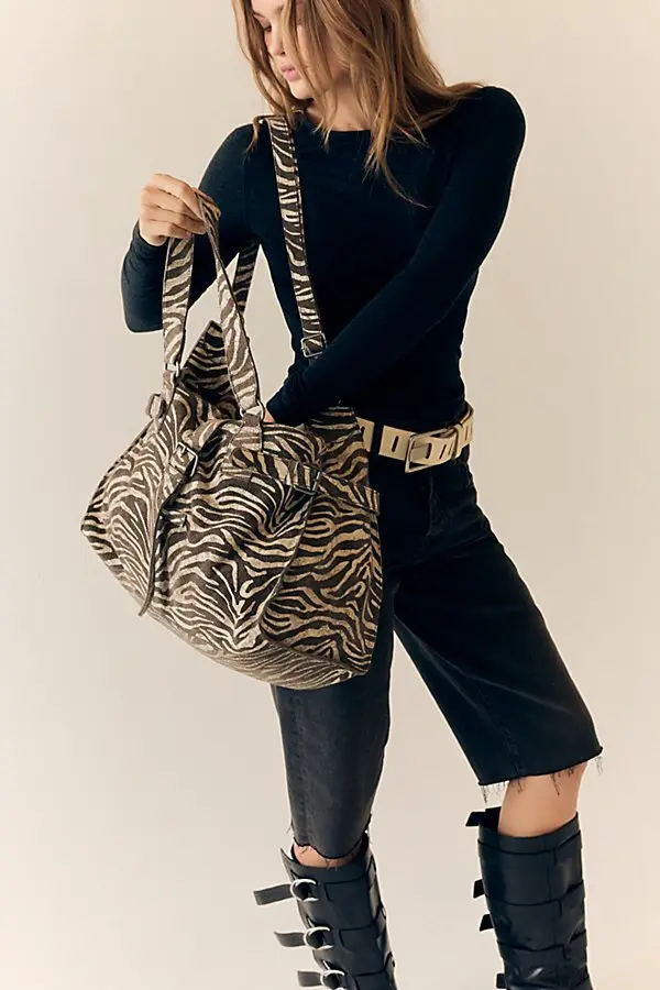 Free People Wild Thing Tote - Zebra