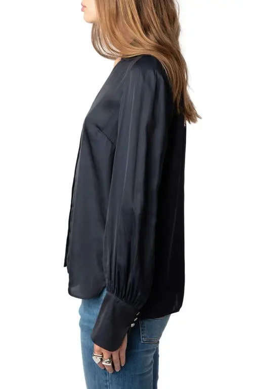 Zadig&Voltaire Tinous V-neck Shirt - Encre