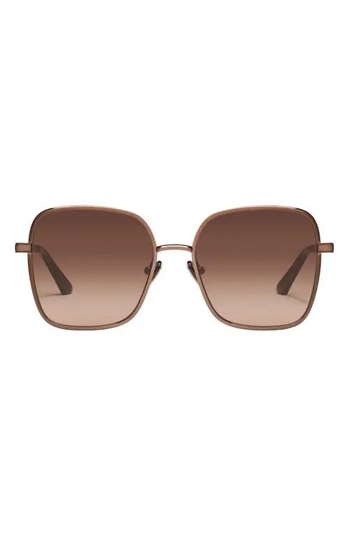 Quay 5th Ave 58mm Square Sunglasses - Chocolate/brown Fawn