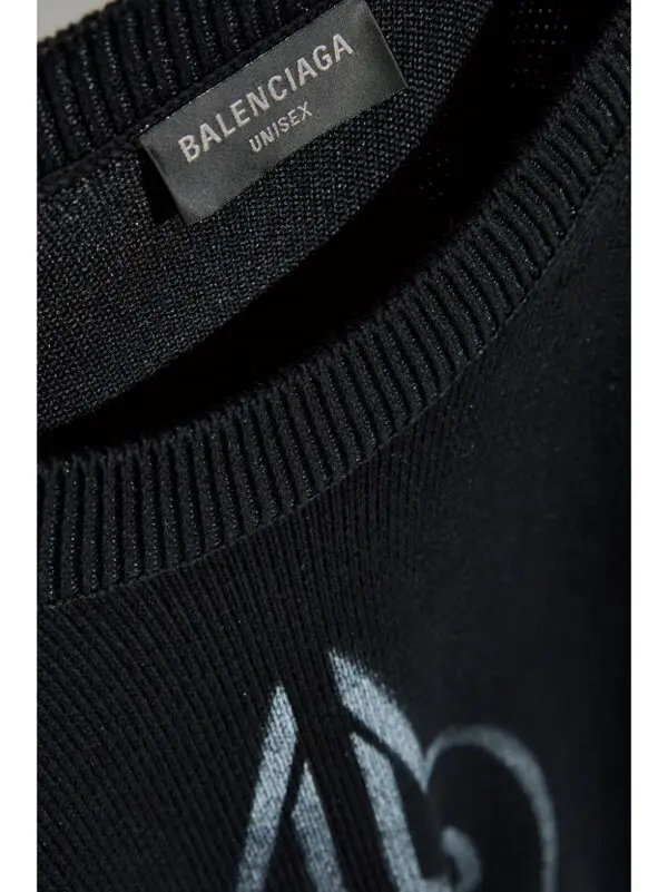Balenciaga Logo-print Crewneck Sweatshirt
