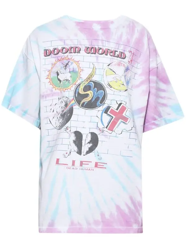 SAINT MXXXXXX X Lastman Door World Cotton T-shirt