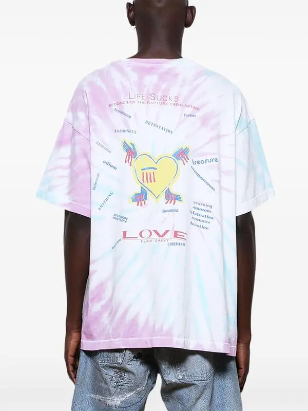 SAINT MXXXXXX X Lastman Door World Cotton T-shirt