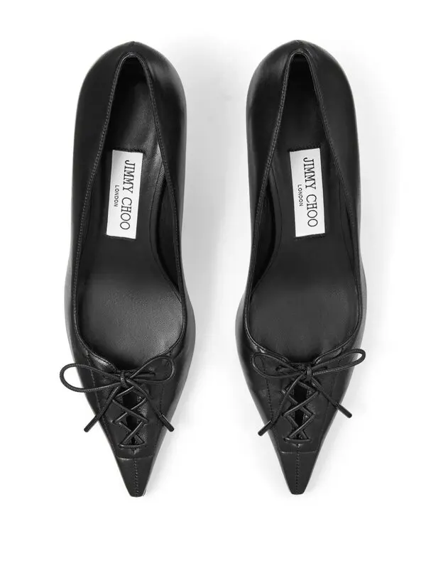 JIMMY CHOO Scarlett Leather Pumps - Black