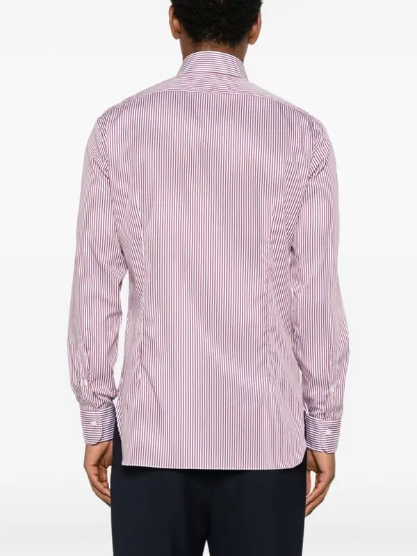 BARBA NAPOLI Striped Shirt - White