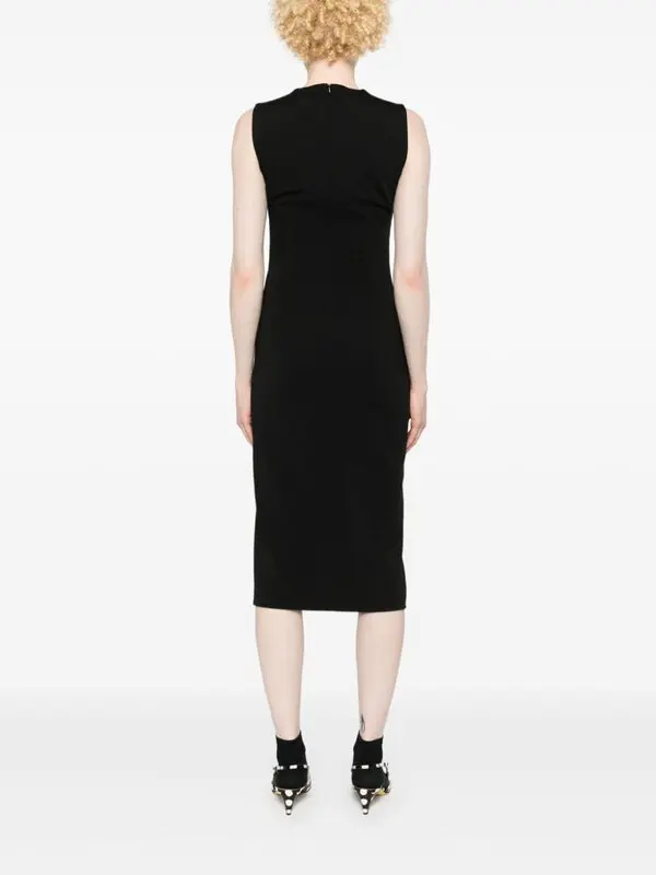 Moschino Draped Detail Midi Dress