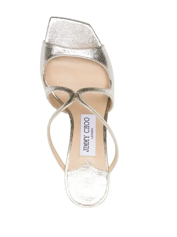 JIMMY CHOO Anise 75mm Sandals - Silver