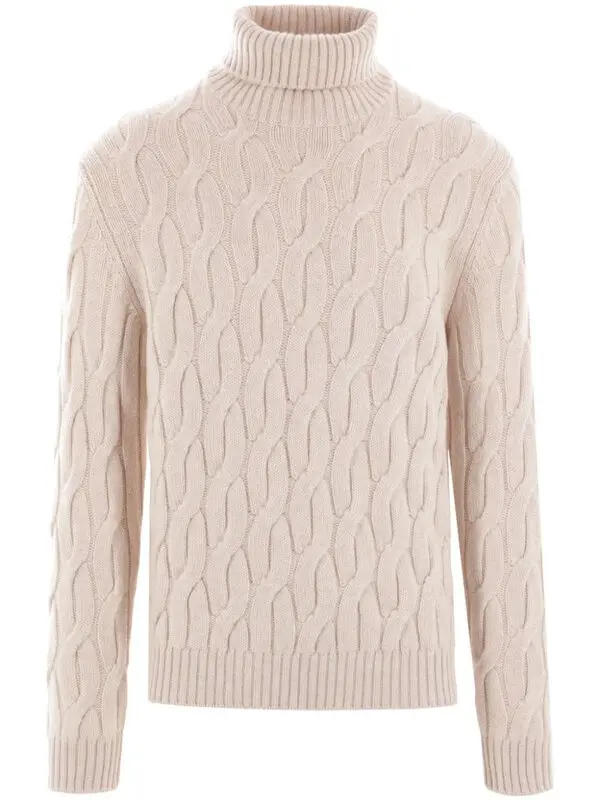 ZANONE Roll Neck Cable-knit Jumper