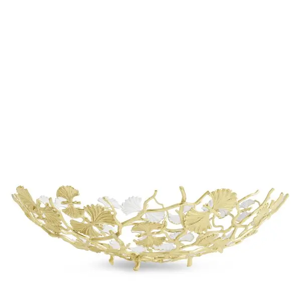 Michael Aram Butterfly Ginkgo Centerpiece Platter - Gold