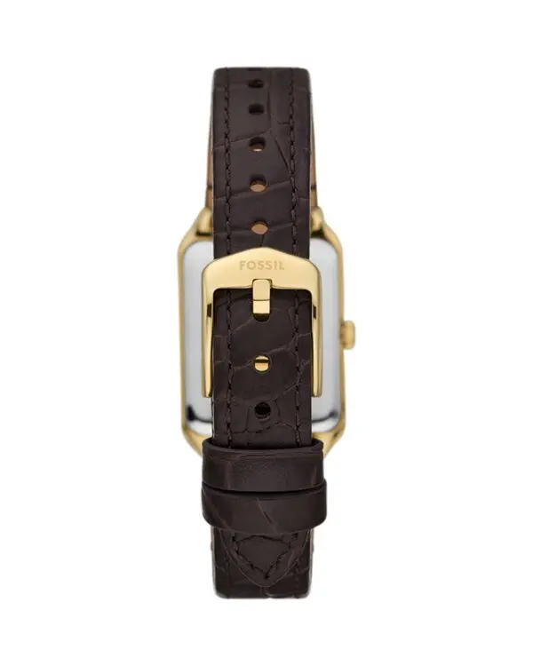 Fossil Raquel Three Hand Watch, 23mm X 38mm - Brown
