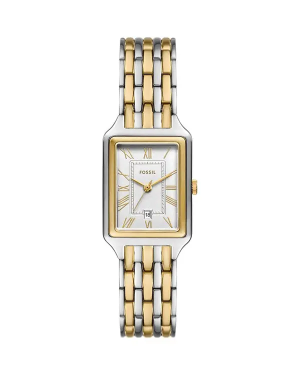 Fossil Raquel Three Hand Two Tone Watch - Silver/two Tone