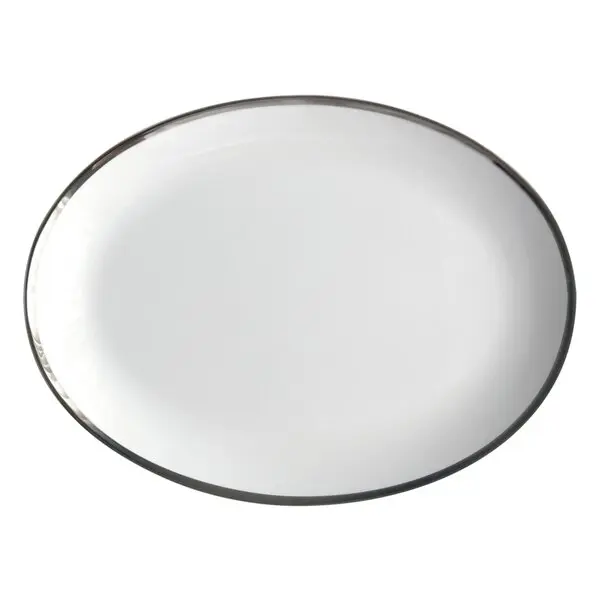 Twig New York Platinum Edge Oval Platter