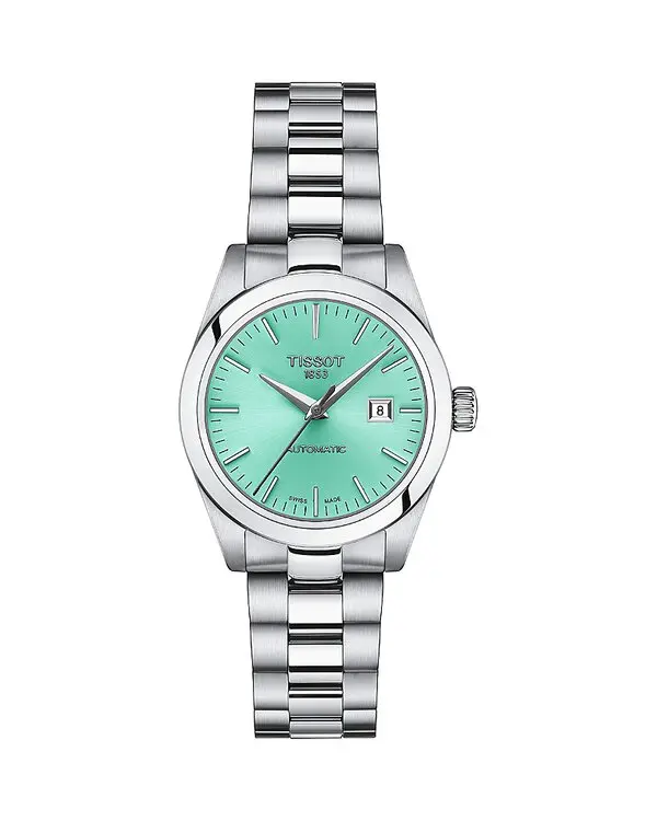 TISSOT T-my Lady Automatic Watch, 29mm - Green/silver