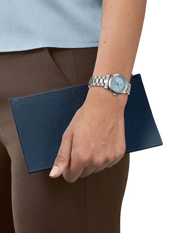 TISSOT T-my Lady Automatic Watch, 29mm - Blue/silver
