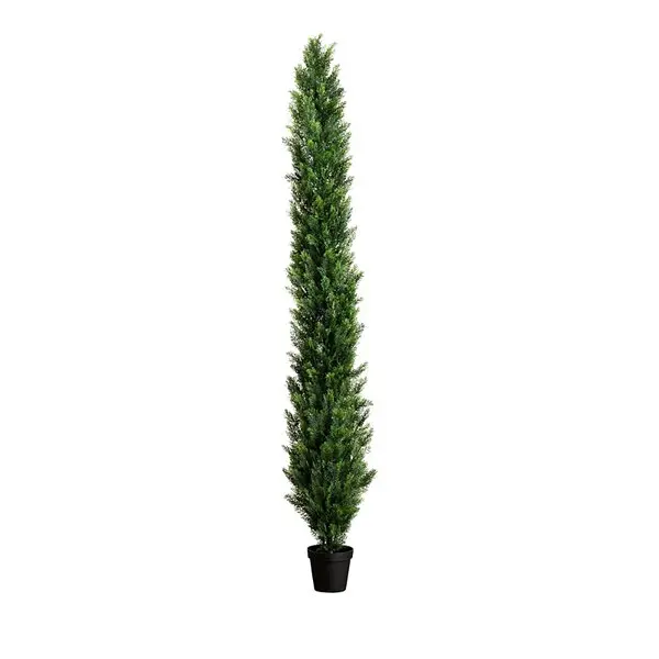 NEARLY NATURAL 9' Uv Resistant Artificial Cedar Pine Tree - Green