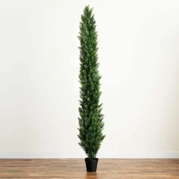 NEARLY NATURAL 9' Uv Resistant Artificial Cedar Pine Tree