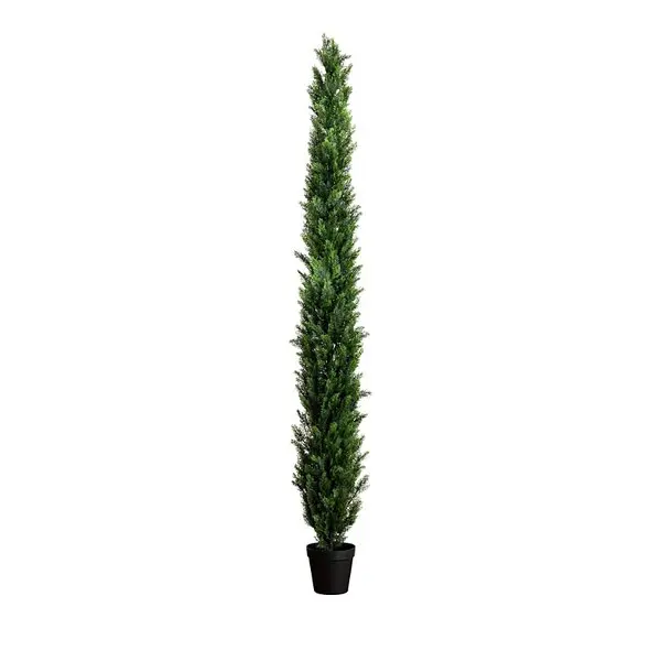 NEARLY NATURAL 10' Uv Resistant Artificial Cedar Pine Tree - Green