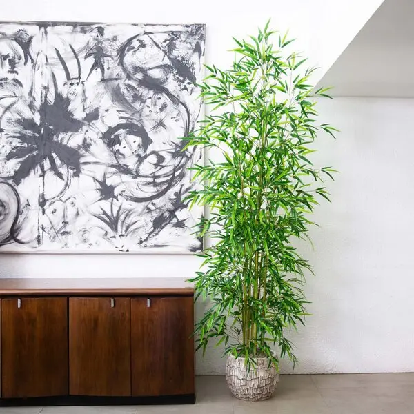 NEARLY NATURAL 8' Artificial Bamboo Tree