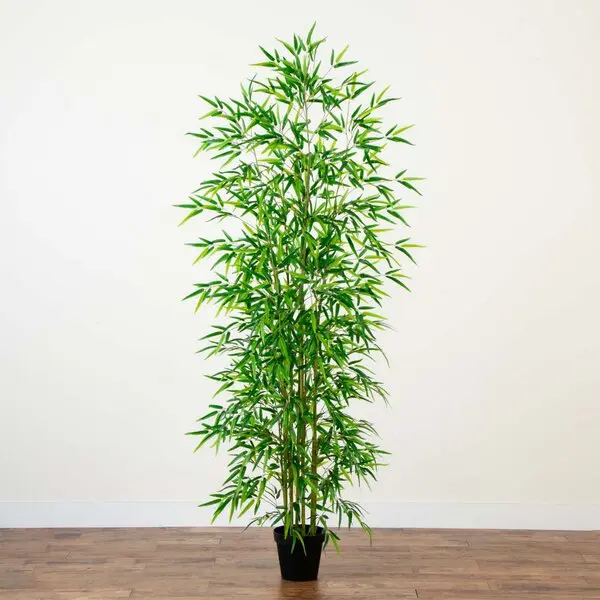 NEARLY NATURAL 8' Artificial Bamboo Tree