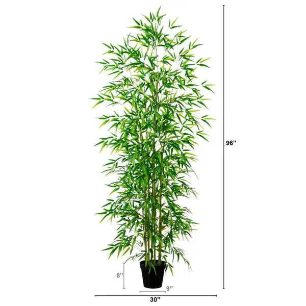 NEARLY NATURAL 8' Artificial Bamboo Tree